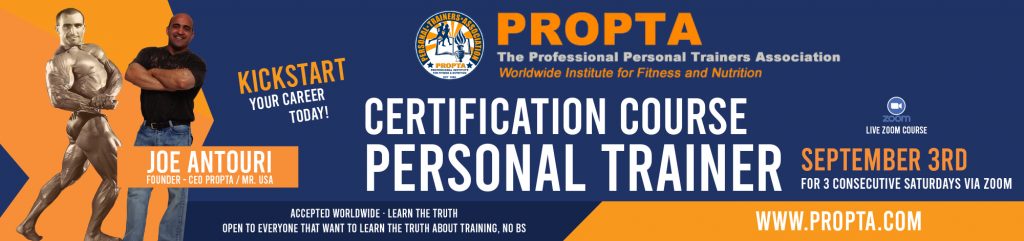 PROPTA Certified Online Personal Trainer Certification
